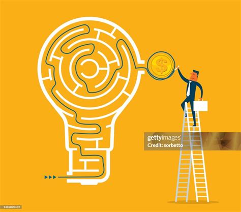 Light Bulb Maze Businessman High Res Vector Graphic Getty Images