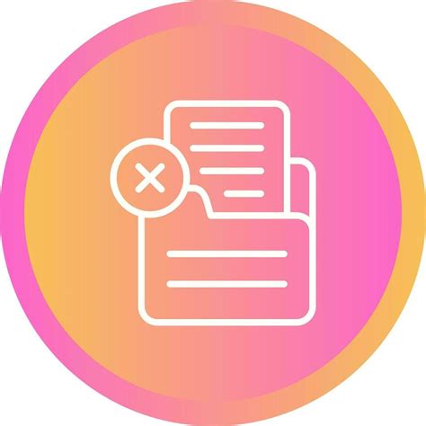 Document Rejected Vector Icon 26341708 Vector Art At Vecteezy