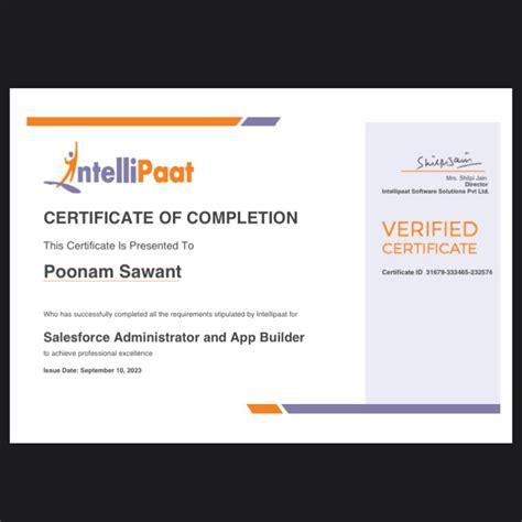 Mrs Poonam Jadhav On Linkedin I Have Successfully Completed “salesforce Administrator And App