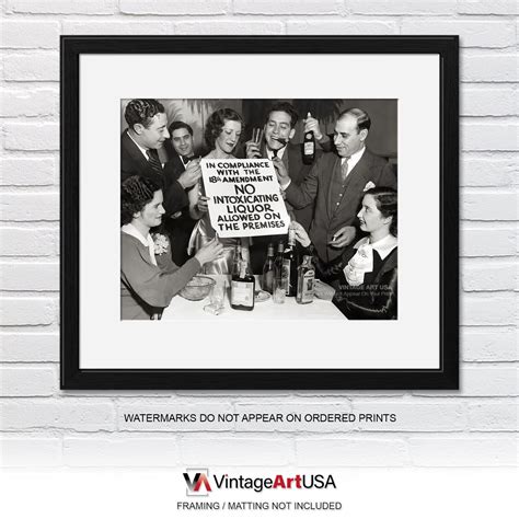 Celebrating End Of Prohibition Photo 1930s Vintage Photograph 11x14
