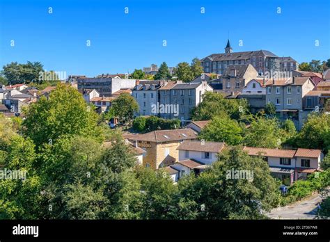 The View East From Pont Neuf Bridge In Limoges France With Pretty