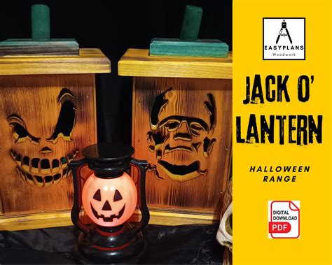 Wooden Jack O Lantern Plans Diy Halloween Woodworking Project Pdf