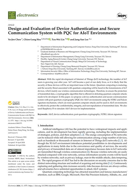 Pdf Design And Evaluation Of Device Authentication And Secure Communication System With Pqc