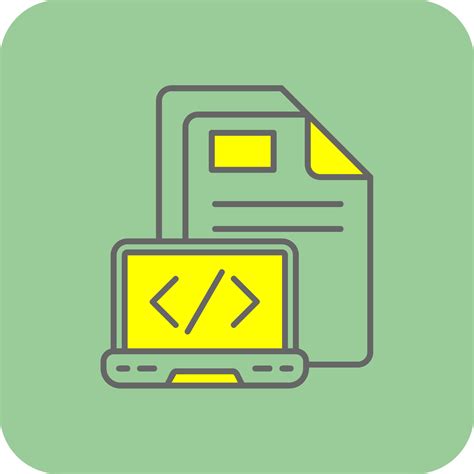 Coding Filled Yellow Icon 41660589 Vector Art At Vecteezy