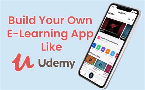 looking for e learning app development like udemy