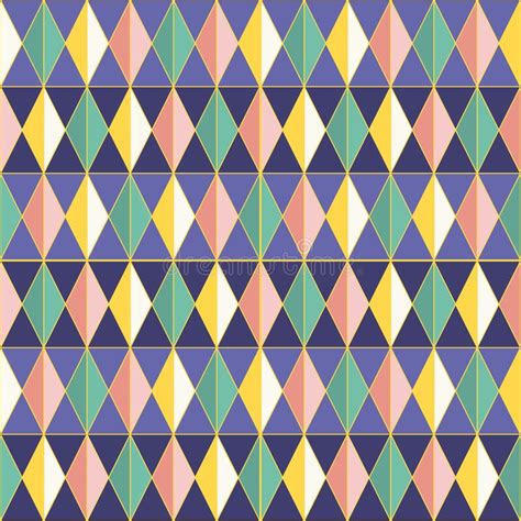 Geometric Abstract Line Seamless Pattern Stock Vector Illustration Of