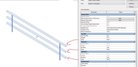 Solved Revit 2019 Railing Parameters Autodesk Community