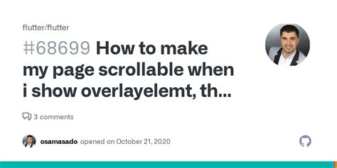 How To Make My Page Scrollable When I Show Overlayelemt That Have Too Many Items · Issue