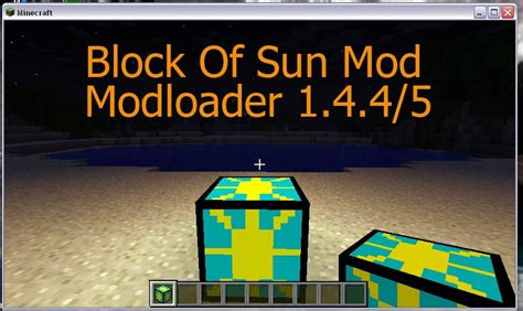 [modloader] 1 4 4 5 block of sun mod minecraft mod