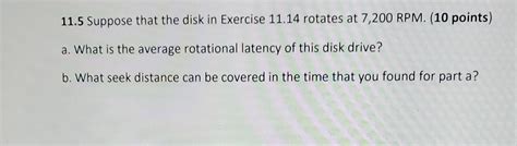 Solved 115 Suppose That The Disk In Exercise 1114 Rotates