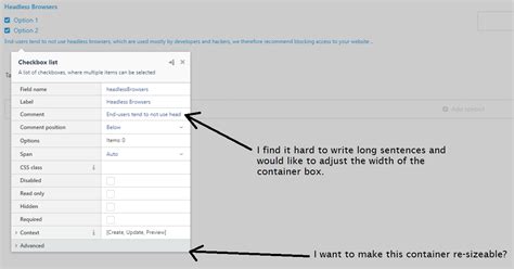 make the inspector popup resizable by the user · issue 315 · rainlab