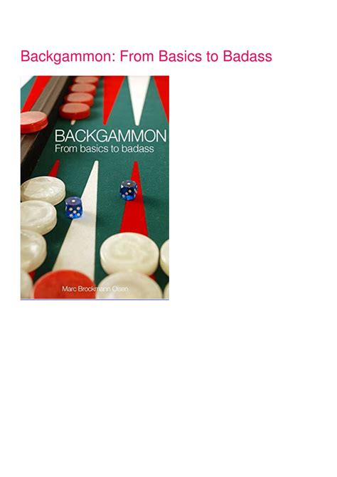 Ppt Get [pdf] Download Backgammon From Basics To Badass Powerpoint Presentation Id 12382760