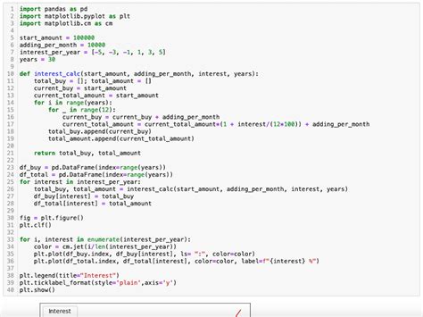 Python基礎再帰処理を使って積立の複利計算をしてみた PySci