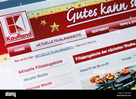 Kaufland website (Germany Stock Photo - Alamy