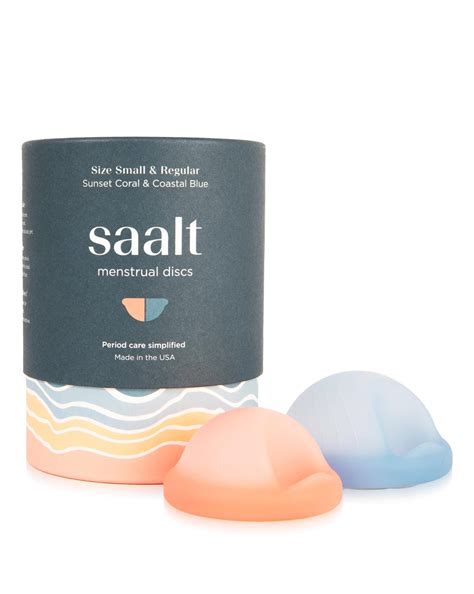 Saalt Disc Duo Pack Reusable Menstrual Discs For Heavy And Light Flow