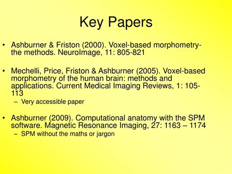 Ppt Vbm Voxel Based Morphometry Powerpoint Presentation Free Download Id9464451