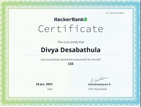 Divya Desabathula On Linkedin Css Hackerrank
