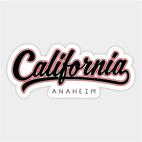 Los Angeles California Retro Typography Sticker California Long Beach