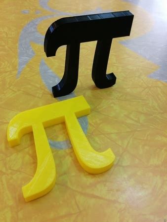 Pi Symbol By Klikini Download Free STL Model Printables Com