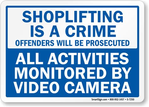 Shoplifting Signs Mysecuritysign