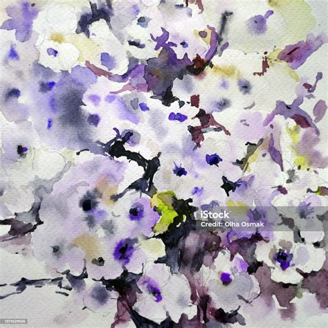 추상 밝은 색상 장식 배경 꽃 무늬 핸드메이드 오초 봄 꽃의 아름다운 부드러운 낭만적 인 꽃다발 0명에 대한 스톡 벡터 아트 및 기타 이미지 Istock