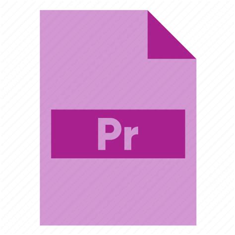 Adobe Document Extension File Format Pr Premiere Icon Download