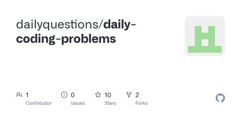 Github Dailyquestionsdaily Coding Problems