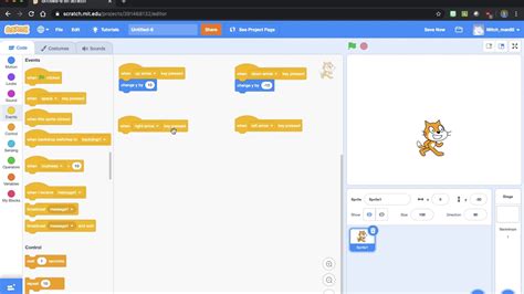 Scratch Keyboard Control Youtube
