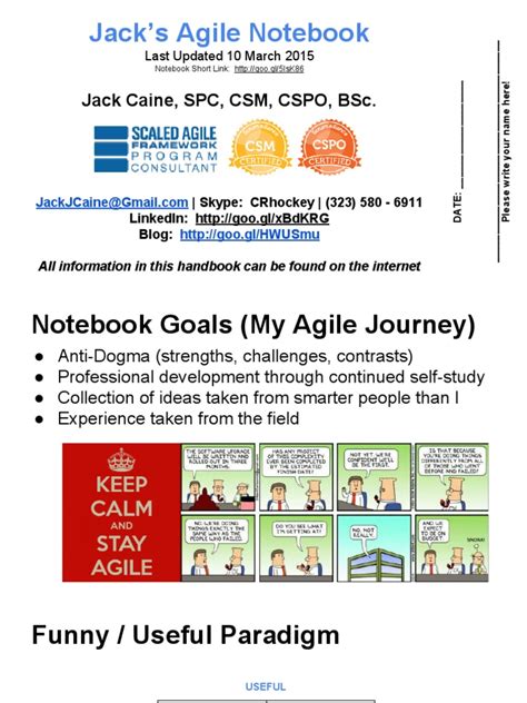 Agile Notebook Pdf
