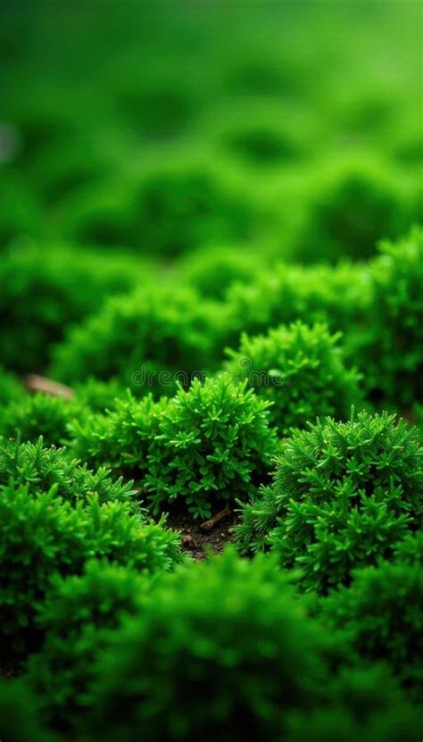 Lush Mossy Green Grass Texture Vibrant Emerald Hues Botanical Surface