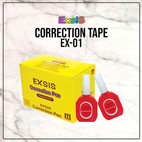 Tip Ex Tipex Exsis Correction Fluid Tipex Cair Tip Ex Exsis EX01 Shopee Indonesia