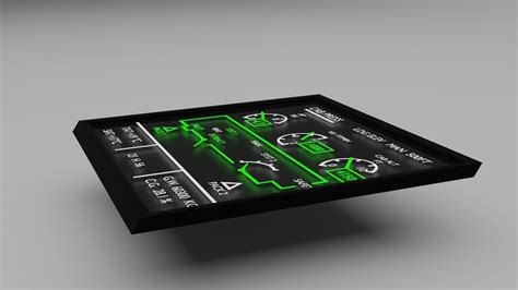 Secondary Electronic Centralised Aircraft Monitoring 3d Model 3d Model Cgtrader
