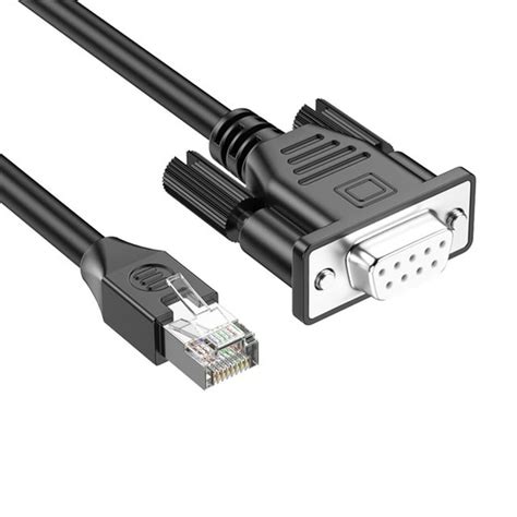 Aooower Rj45 To Db9 Rs232 Debugging Cable Male To Femalemale Extension