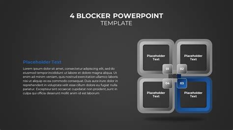 4 Blocker Powerpoint Template