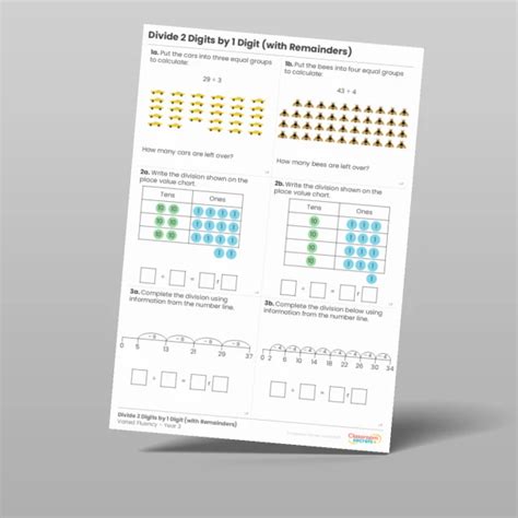 Year 5 Divide 4 Digits By 1 Digit Varied Fluency Resource Classroom Secrets