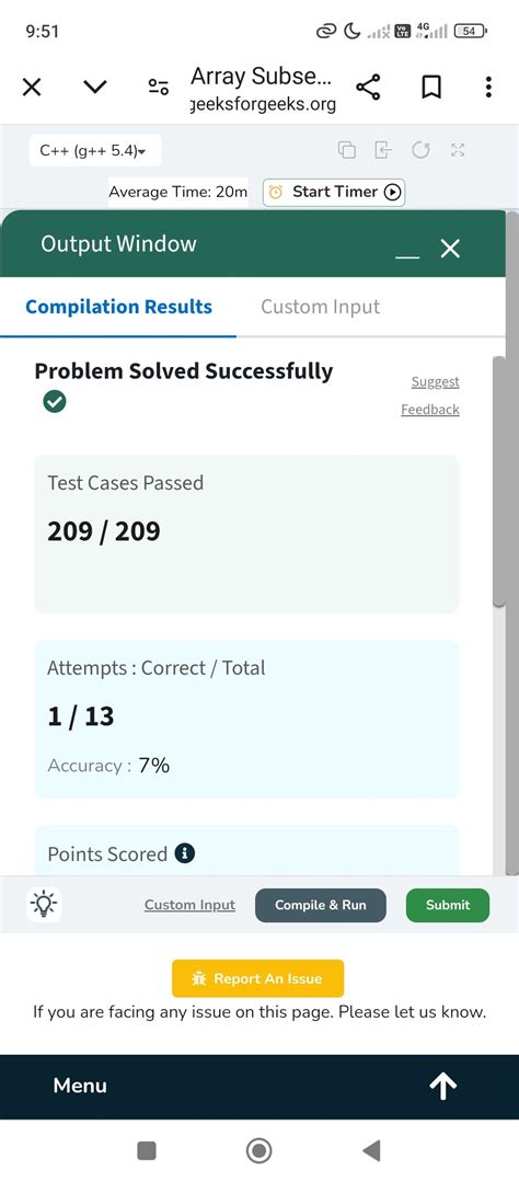 Solved A Challenging Problem On Geeksforgeeks Rahul Singh Chouhan