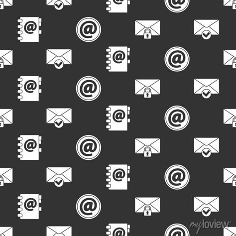 Set Mail Message Lock Password Envelope And Check Mark Address • Wall Stickers Open