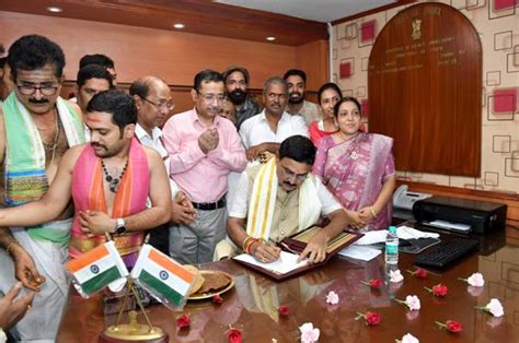 Shri Bhupathi Raju Srinivasa Varma Assumes Charge As Minister Of State In The Ministry Of Heavy