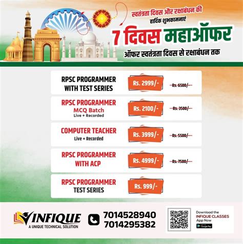 best rpsc programmer coaching in jaipur infique classes is one of the