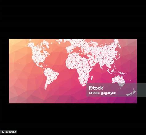 世界網路地圖向量圖形及更多一組物體圖片 一組物體 世界地圖 互聯網 Istock