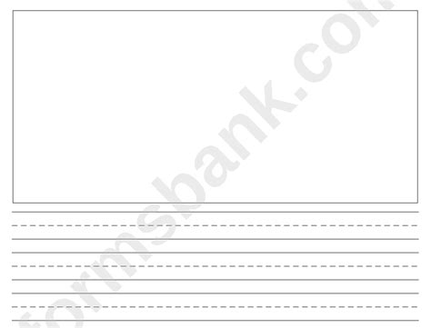 Writing Paper With Picture Box Printable Pdf Download