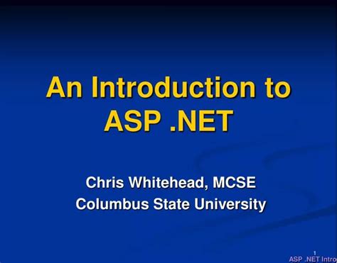 PPT Introduction To ASP NET Empowering Web Application Development PowerPoint Presentation