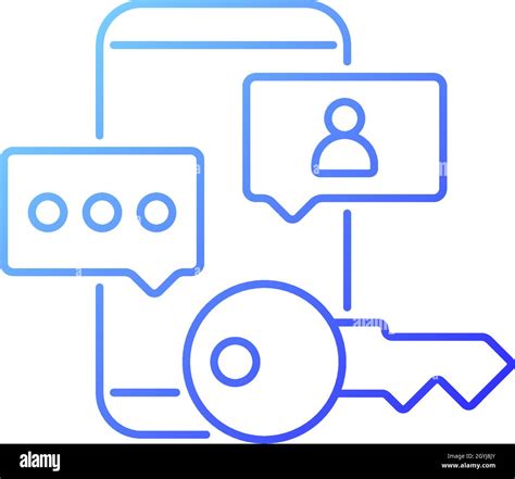 Social Media Password Gradient Linear Vector Icon Stock Vector Image And Art Alamy