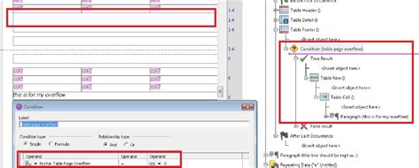 Creating Different Content For Table Headers When Page Overflows In Engageone Designer