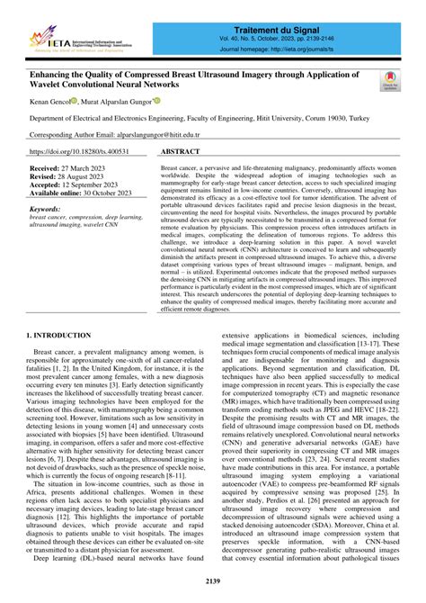 Pdf Enhancing The Quality Of Compressed Breast Ultrasound Imagery