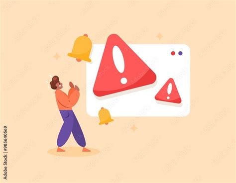 Error Notification Concept System Or Software Error Occurs Danger