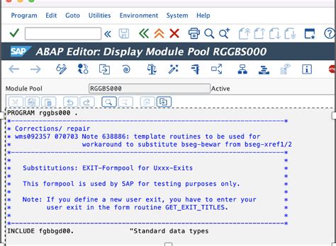 User Exit In Validation And Substitution For Funct Sap Community