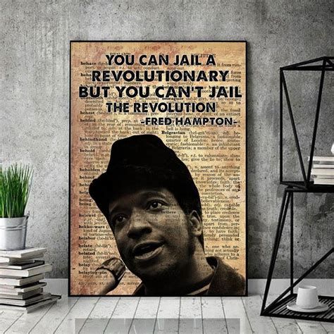 Fred Hampton Portrait Vintage Poster Fred Hampton I Am A Revolutionary Poster