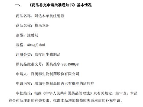 百奥泰阿达木单抗生物类似药获批新适应症：葡萄膜炎 搜狐大视野 搜狐新闻