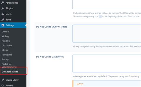 LiteSpeed Cache Checkout Page Caching FunnelKit
